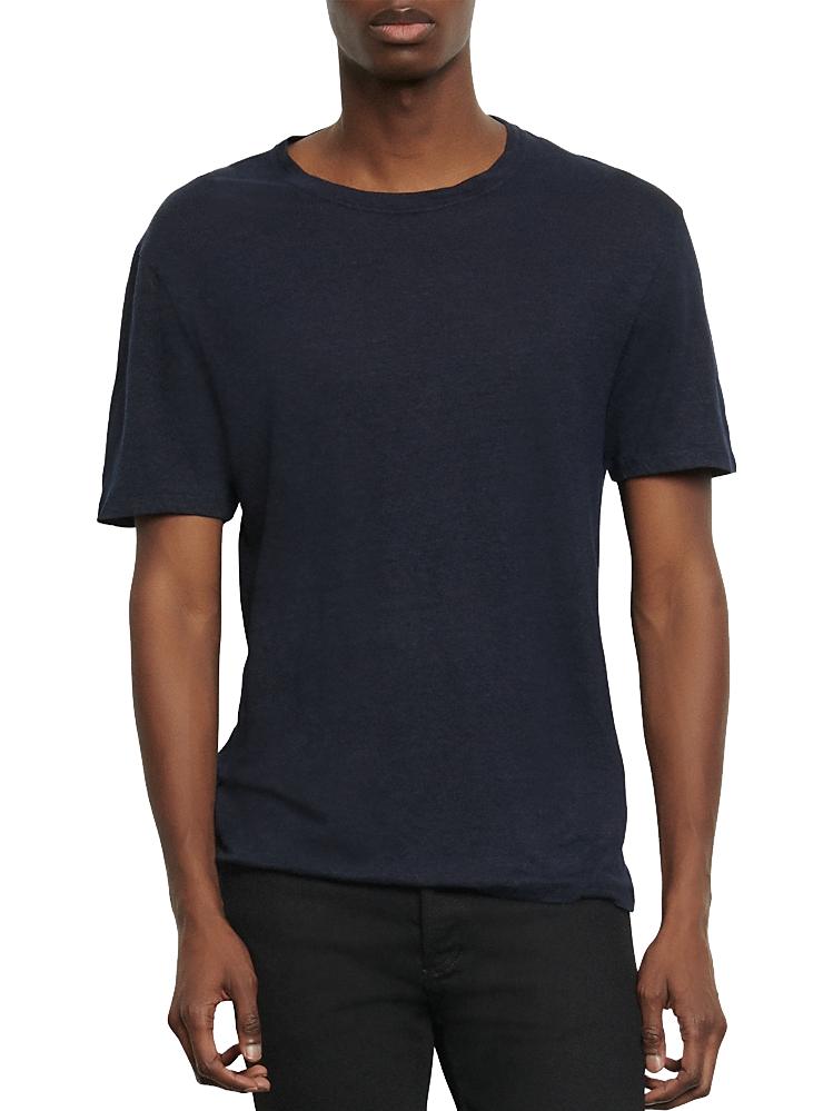 SANDRO SANDRO Clash Linen Tee
